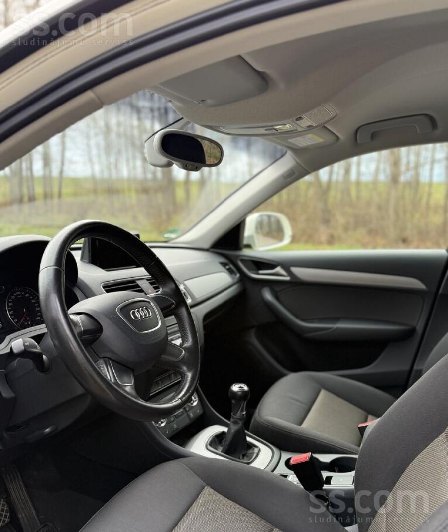 White Audi Q3 2013 in Riga, with an engine capacity of 2.00 L and mileage of 155 thousand km for 11900 €, photo 4 on AUTOMOTO.COM.LV