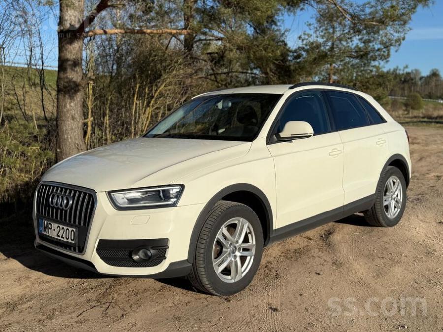 White Audi Q3 2013 in Riga, with an engine capacity of 2.00 L and mileage of 155 thousand km for 11800 €, photo 1 on AUTOMOTO.COM.LV