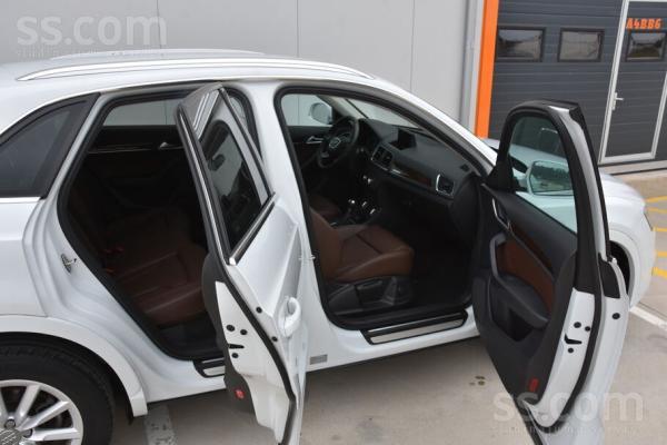 White Audi Q3 2013 in Riga, with an engine capacity of 2.00 L and mileage of 209 thousand km for 10950 €, photo 8 on AUTOMOTO.COM.LV
