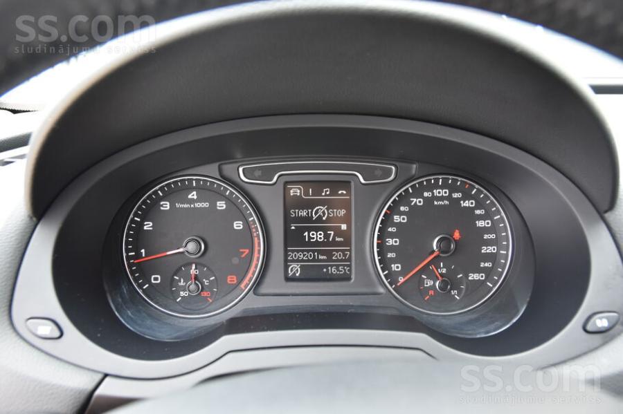 White Audi Q3 2013 in Riga, with an engine capacity of 2.00 L and mileage of 209 thousand km for 10950 €, photo 17 on AUTOMOTO.COM.LV