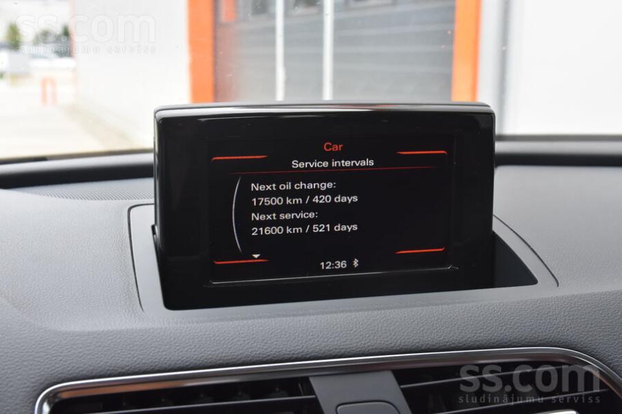 White Audi Q3 2013 in Riga, with an engine capacity of 2.00 L and mileage of 209 thousand km for 10950 €, photo 22 on AUTOMOTO.COM.LV