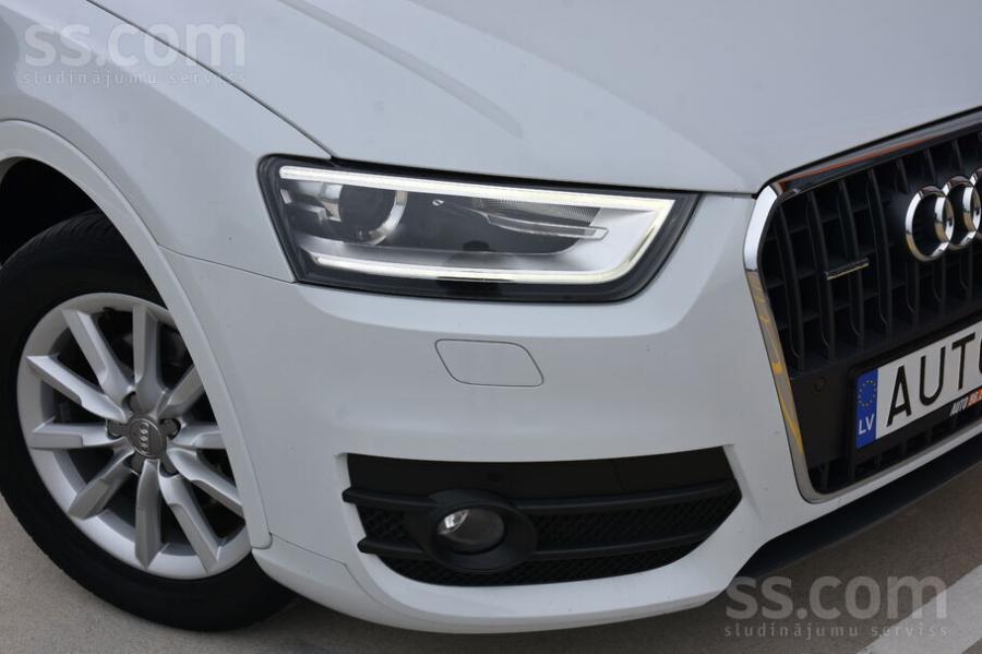 White Audi Q3 2013 in Riga, with an engine capacity of 2.00 L and mileage of 209 thousand km for 10950 €, photo 27 on AUTOMOTO.COM.LV