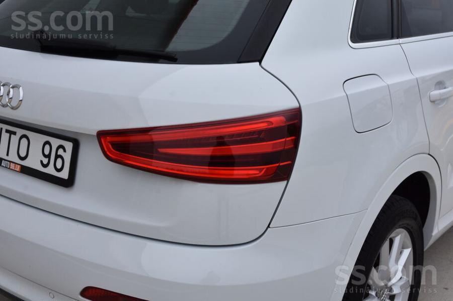 White Audi Q3 2013 in Riga, with an engine capacity of 2.00 L and mileage of 209 thousand km for 10950 €, photo 28 on AUTOMOTO.COM.LV