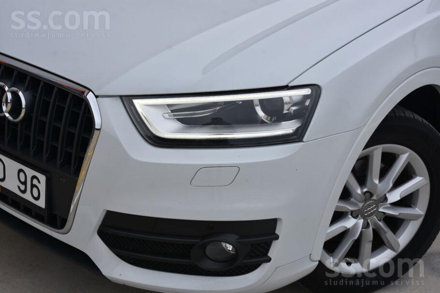 White Audi Q3 2013 in Riga, with an engine capacity of 2.00 L and mileage of 209 thousand km for 10950 €, photo 30 on AUTOMOTO.COM.LV