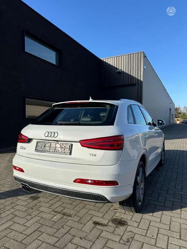 White Audi Q3 2014 in Utena, with an engine capacity of 1.97 L and mileage of 260 thousand km for 10990 €, photo 7 on AUTOMOTO.COM.LV