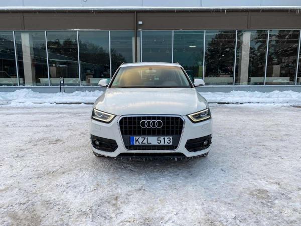 White Audi Q3 2014 in Nemencine, with an engine capacity of 1.97 L and mileage of 330 thousand km for 8200 €, photo 1 on AUTOMOTO.COM.LV