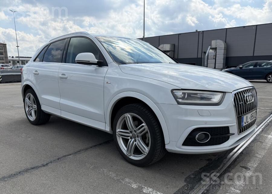 White Audi Q3 2014 in Riga, with an engine capacity of 2.00 L and mileage of 174 thousand km for 12900 €, photo 3 on AUTOMOTO.COM.LV