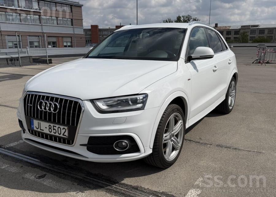 White Audi Q3 2014 in Riga, with an engine capacity of 2.00 L and mileage of 174 thousand km for 12900 €, photo 4 on AUTOMOTO.COM.LV
