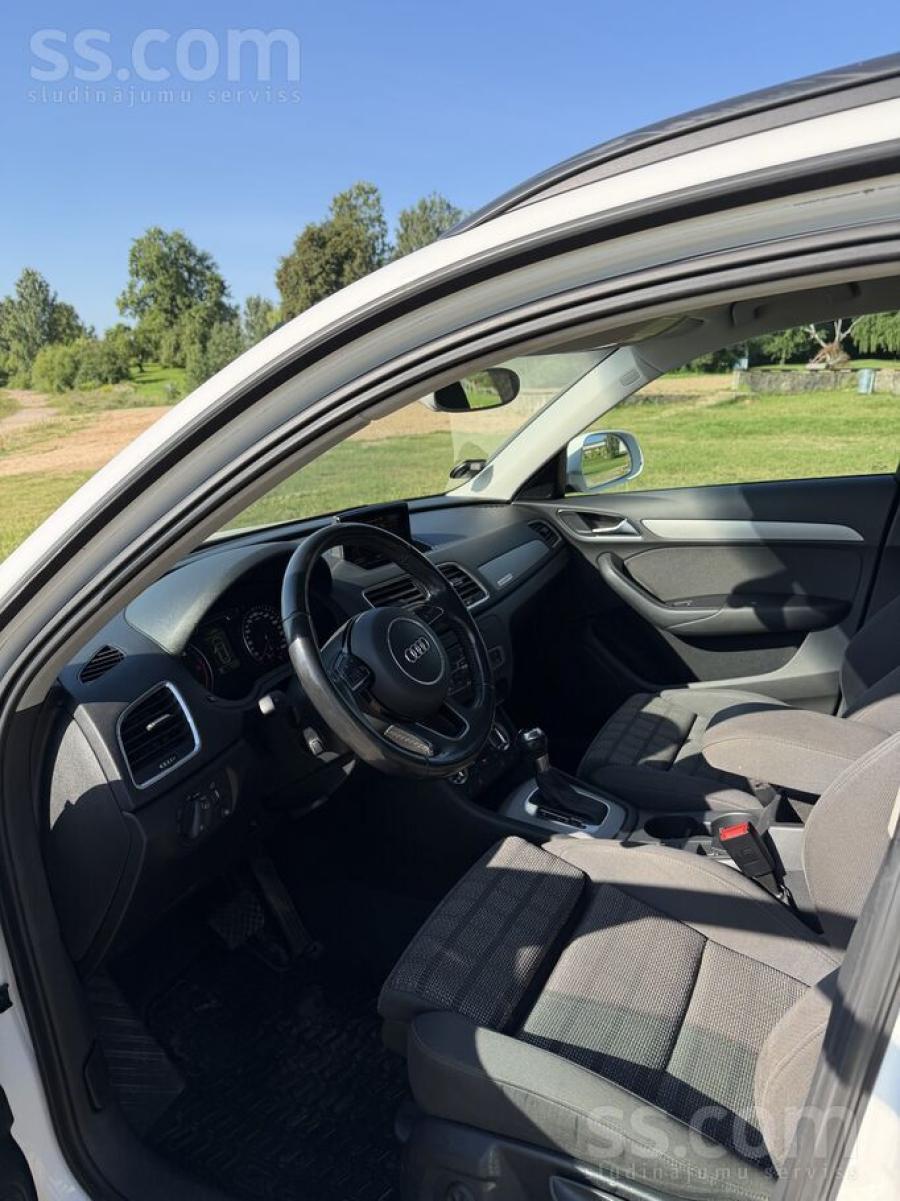 White Audi Q3 2014 in Aizkraukle, with an engine capacity of 2.00 L and mileage of 212 thousand km for 10870 €, photo 14 on AUTOMOTO.COM.LV