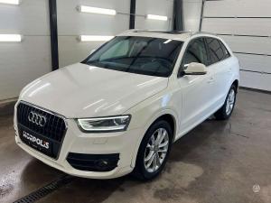 White Audi Q3 2014 in Vilnius, with an engine capacity of 1.97 L and mileage of 185 thousand km for 11979 €, photo 4 on AUTOMOTO.COM.LV