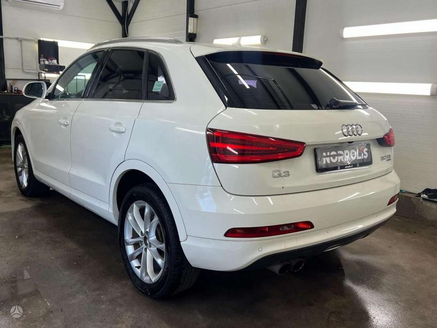White Audi Q3 2014 in Vilnius, with an engine capacity of 1.97 L and mileage of 185 thousand km for 11979 €, photo 6 on AUTOMOTO.COM.LV