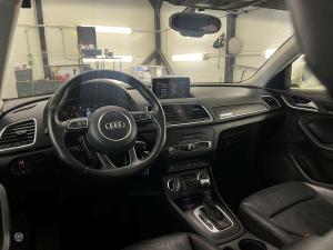 White Audi Q3 2014 in Vilnius, with an engine capacity of 1.97 L and mileage of 185 thousand km for 11979 €, photo 10 on AUTOMOTO.COM.LV