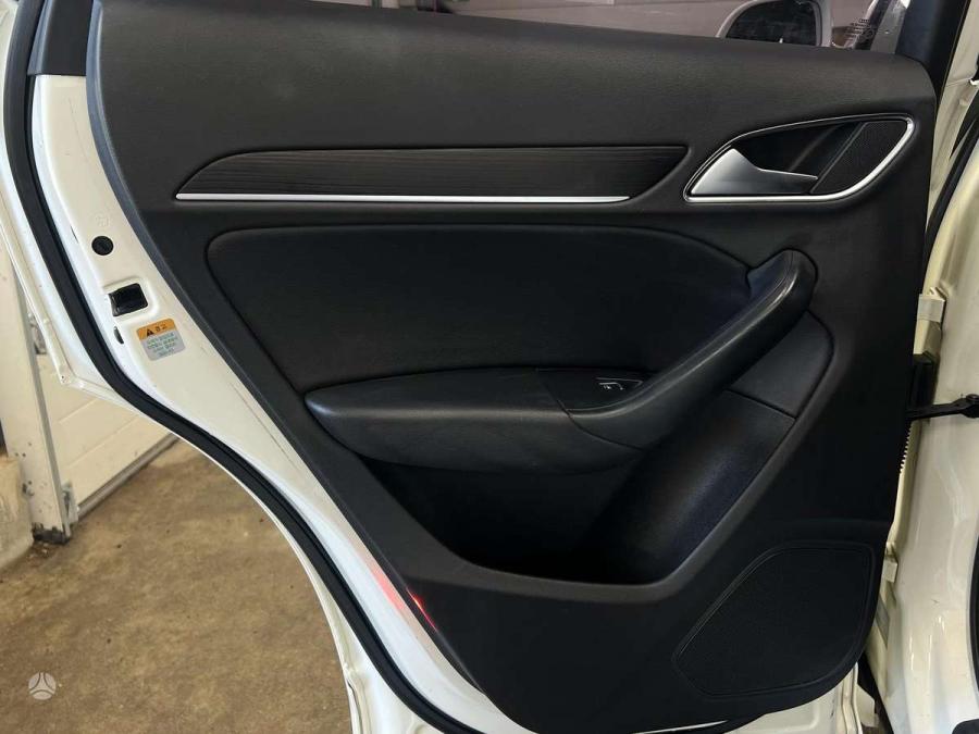 White Audi Q3 2014 in Vilnius, with an engine capacity of 1.97 L and mileage of 185 thousand km for 11979 €, photo 23 on AUTOMOTO.COM.LV