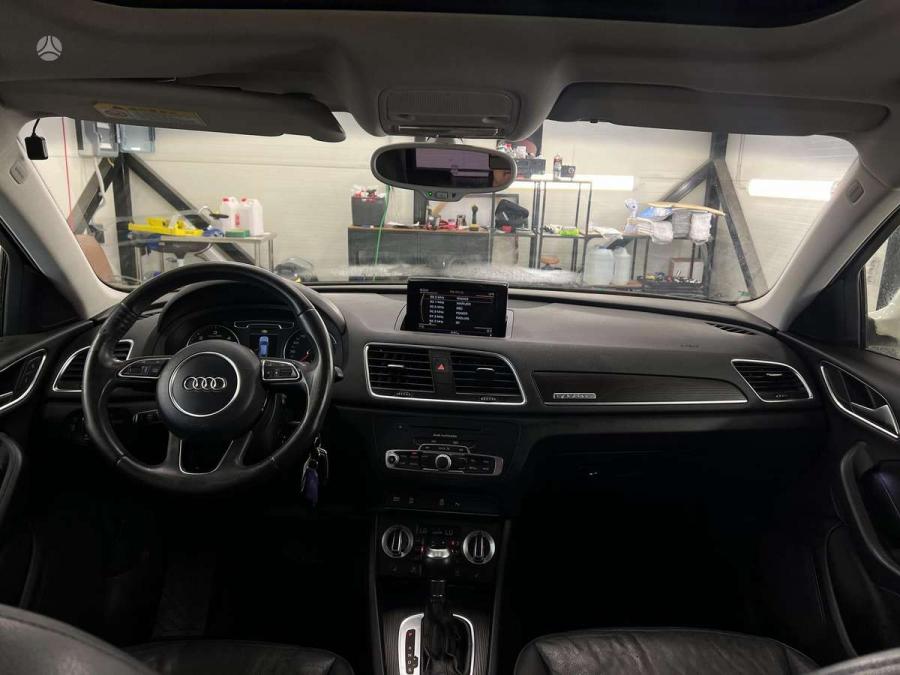 White Audi Q3 2014 in Vilnius, with an engine capacity of 1.97 L and mileage of 185 thousand km for 11979 €, photo 25 on AUTOMOTO.COM.LV