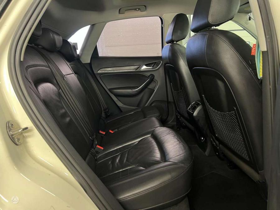 White Audi Q3 2014 in Vilnius, with an engine capacity of 1.97 L and mileage of 185 thousand km for 11979 €, photo 27 on AUTOMOTO.COM.LV