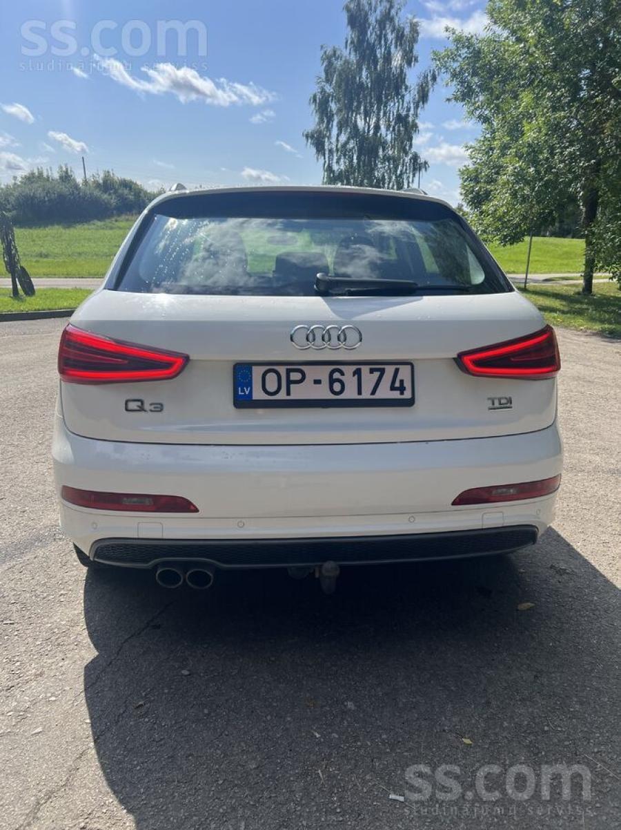 Balts Audi Q3 2014 Aizkraukle, ar dzinēja tilpumu 2.00 L un nobraukumu 221 tūkst. km par 10870 €, foto 5 vietnē AUTOMOTO.COM.LV