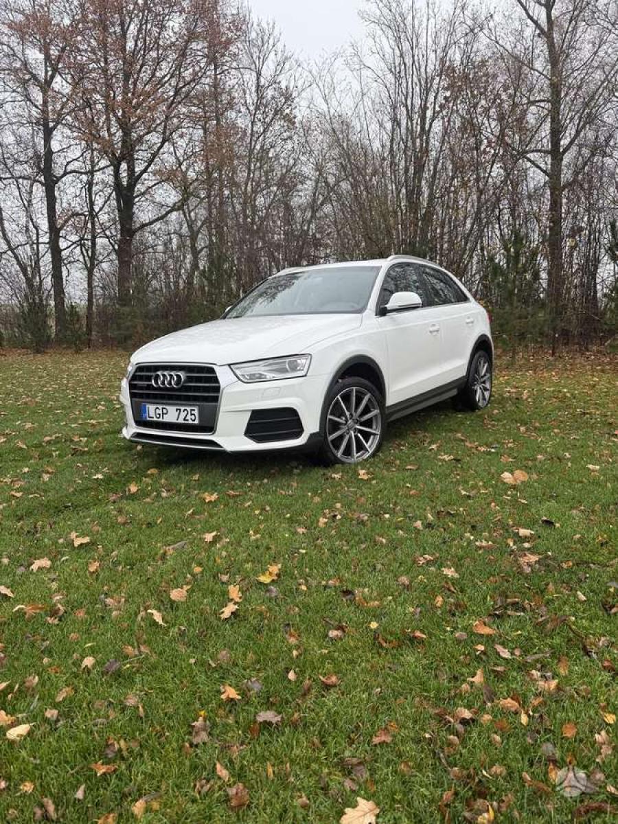 Balts Audi Q3 2015 Kauņa, ar dzinēja tilpumu 1.97 L un nobraukumu 286 tūkst. km par 12500 €, foto 1 vietnē AUTOMOTO.COM.LV