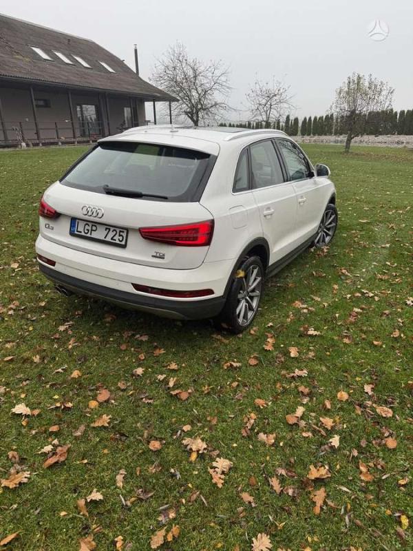 White Audi Q3 2015 in Kaunas, with an engine capacity of 1.97 L and mileage of 286 thousand km for 12500 €, photo 3 on AUTOMOTO.COM.LV