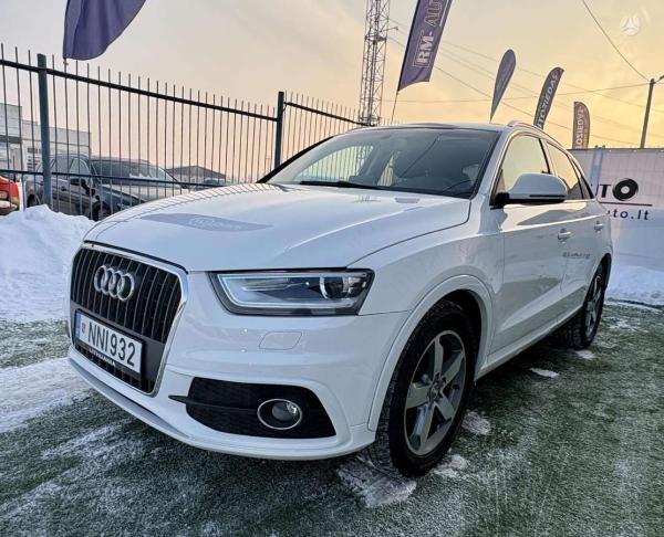 White Audi Q3 2015 in Panevezys, with an engine capacity of 1.98 L and mileage of 187 thousand km for 10500 €, photo 1 on AUTOMOTO.COM.LV