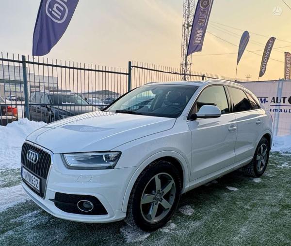 White Audi Q3 2015 in Panevezys, with an engine capacity of 1.98 L and mileage of 187 thousand km for 10500 €, photo 2 on AUTOMOTO.COM.LV