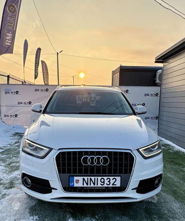 White Audi Q3 2015 in Panevezys, with an engine capacity of 1.98 L and mileage of 187 thousand km for 10500 €, photo 3 on AUTOMOTO.COM.LV