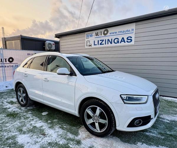 White Audi Q3 2015 in Panevezys, with an engine capacity of 1.98 L and mileage of 187 thousand km for 10500 €, photo 4 on AUTOMOTO.COM.LV