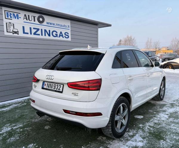 White Audi Q3 2015 in Panevezys, with an engine capacity of 1.98 L and mileage of 187 thousand km for 10500 €, photo 6 on AUTOMOTO.COM.LV