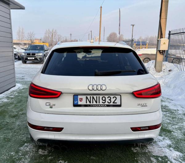 White Audi Q3 2015 in Panevezys, with an engine capacity of 1.98 L and mileage of 187 thousand km for 10500 €, photo 8 on AUTOMOTO.COM.LV