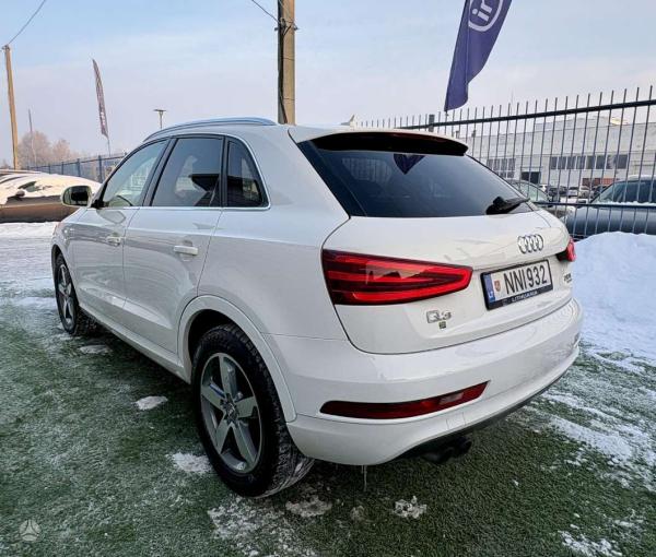 White Audi Q3 2015 in Panevezys, with an engine capacity of 1.98 L and mileage of 187 thousand km for 10500 €, photo 9 on AUTOMOTO.COM.LV