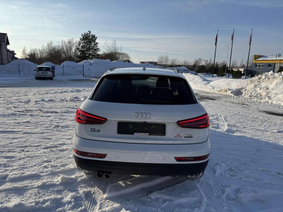 White Audi Q3 2015 in Telschi, with an engine capacity of 1.97 L and mileage of 253 thousand km for 10500 €, photo 6 on AUTOMOTO.COM.LV