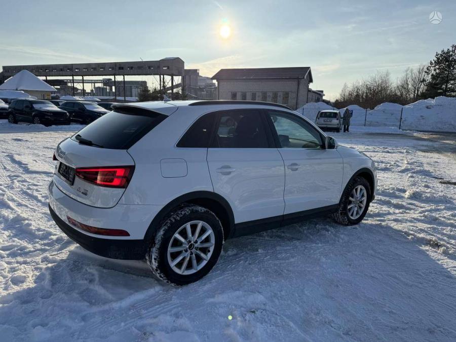 White Audi Q3 2015 in Telschi, with an engine capacity of 1.97 L and mileage of 253 thousand km for 10500 €, photo 8 on AUTOMOTO.COM.LV