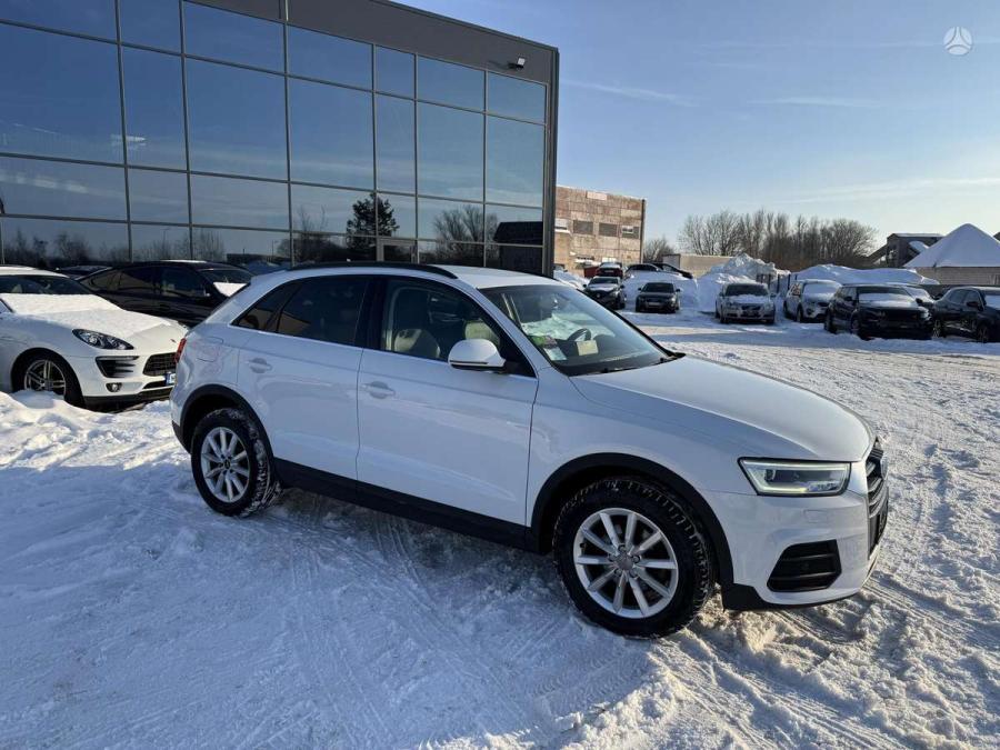 White Audi Q3 2015 in Telschi, with an engine capacity of 1.97 L and mileage of 253 thousand km for 10500 €, photo 9 on AUTOMOTO.COM.LV