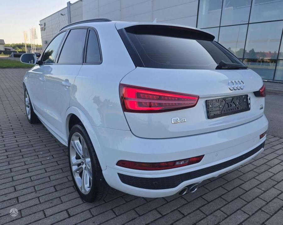 White Audi Q3 2015 in Panevezys, with an engine capacity of 1.97 L and mileage of 196 thousand km for 13250 €, photo 5 on AUTOMOTO.COM.LV