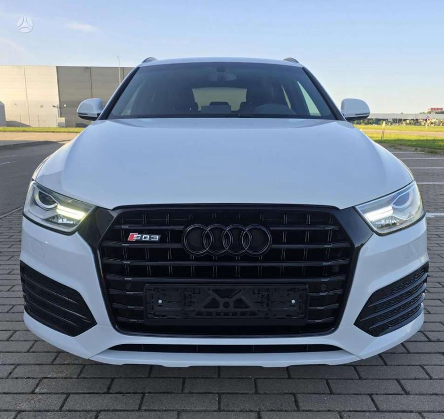White Audi Q3 2015 in Panevezys, with an engine capacity of 1.97 L and mileage of 196 thousand km for 13250 €, photo 10 on AUTOMOTO.COM.LV
