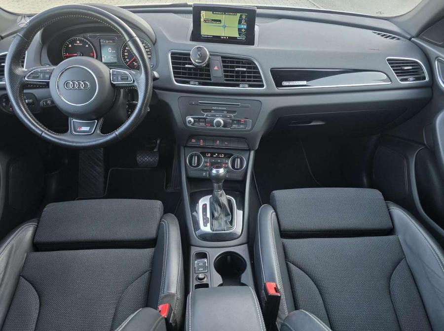 White Audi Q3 2015 in Panevezys, with an engine capacity of 1.97 L and mileage of 196 thousand km for 13250 €, photo 12 on AUTOMOTO.COM.LV