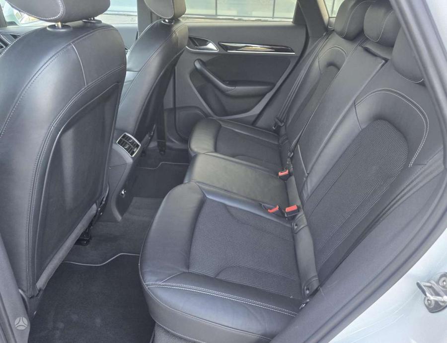 White Audi Q3 2015 in Panevezys, with an engine capacity of 1.97 L and mileage of 196 thousand km for 13250 €, photo 18 on AUTOMOTO.COM.LV