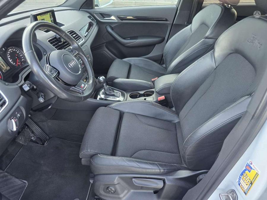 White Audi Q3 2015 in Panevezys, with an engine capacity of 1.97 L and mileage of 196 thousand km for 13250 €, photo 19 on AUTOMOTO.COM.LV