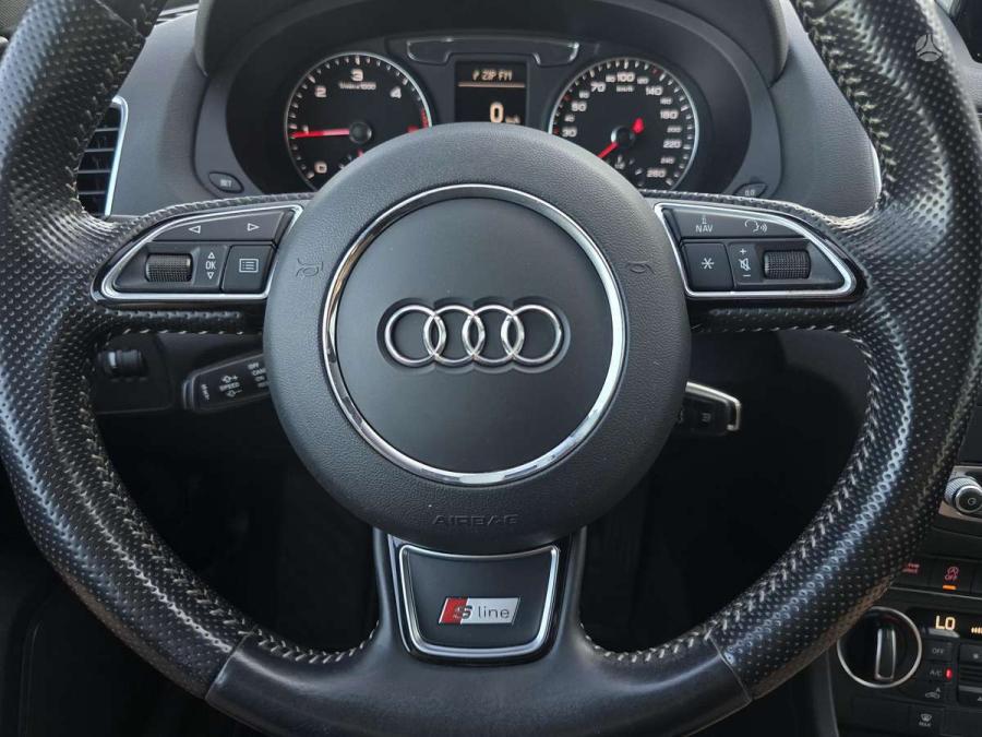 White Audi Q3 2015 in Panevezys, with an engine capacity of 1.97 L and mileage of 196 thousand km for 13250 €, photo 23 on AUTOMOTO.COM.LV