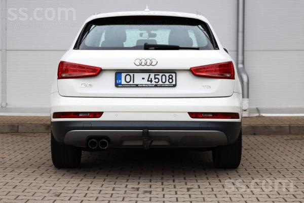 White Audi Q3 2015 in Riga, with an engine capacity of 2.00 L and mileage of 295 thousand km for 9995 €, photo 5 on AUTOMOTO.COM.LV