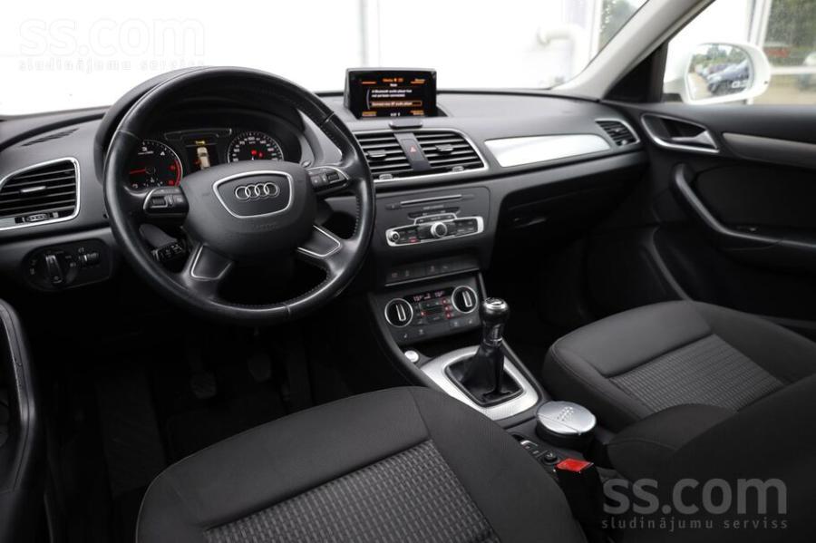 White Audi Q3 2015 in Riga, with an engine capacity of 2.00 L and mileage of 295 thousand km for 9995 €, photo 9 on AUTOMOTO.COM.LV