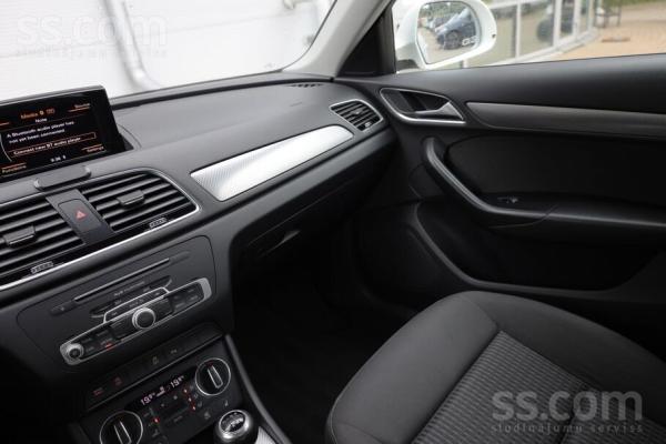 White Audi Q3 2015 in Riga, with an engine capacity of 2.00 L and mileage of 295 thousand km for 9995 €, photo 9 on AUTOMOTO.COM.LV