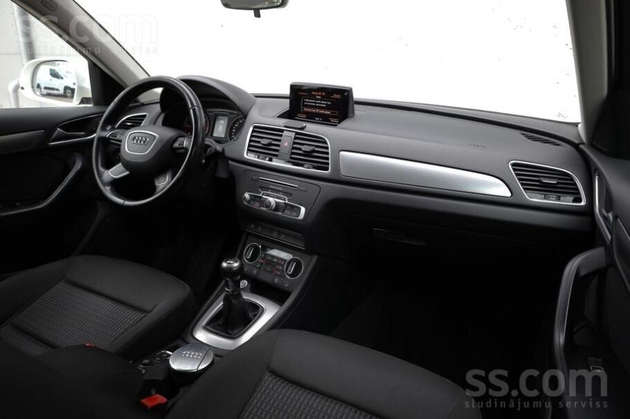 White Audi Q3 2015 in Riga, with an engine capacity of 2.00 L and mileage of 295 thousand km for 9995 €, photo 12 on AUTOMOTO.COM.LV