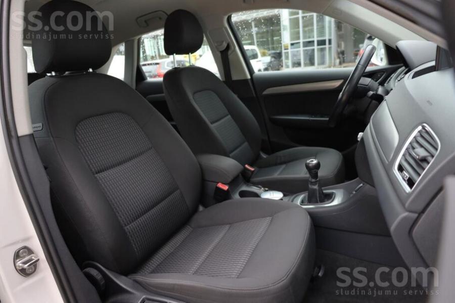 White Audi Q3 2015 in Riga, with an engine capacity of 2.00 L and mileage of 295 thousand km for 9995 €, photo 15 on AUTOMOTO.COM.LV