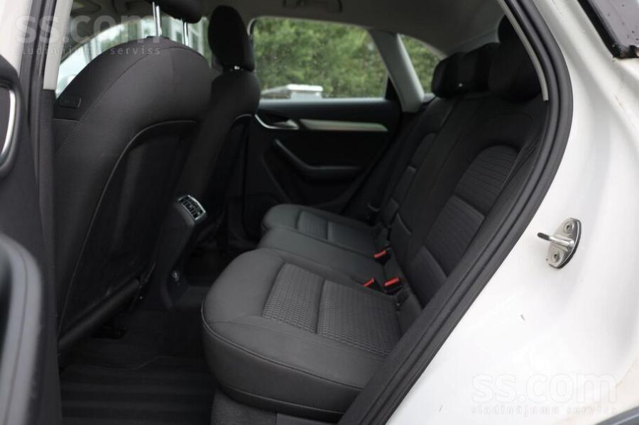 White Audi Q3 2015 in Riga, with an engine capacity of 2.00 L and mileage of 295 thousand km for 9995 €, photo 16 on AUTOMOTO.COM.LV