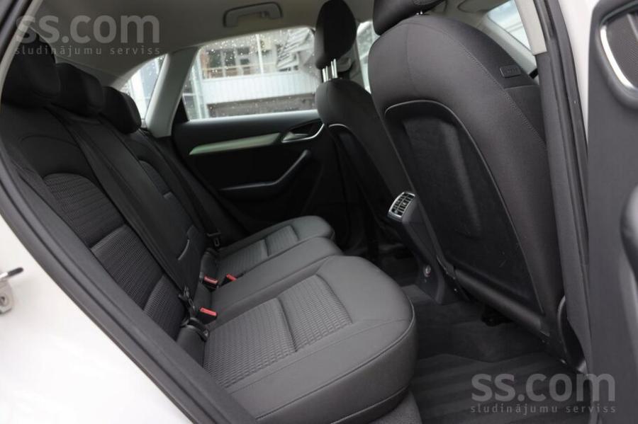 White Audi Q3 2015 in Riga, with an engine capacity of 2.00 L and mileage of 295 thousand km for 9995 €, photo 17 on AUTOMOTO.COM.LV