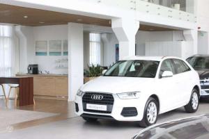 White Audi Q3 2015 in Vilnius, with an engine capacity of 1.40 L and mileage of 189 thousand km for 12500 €, photo  on AUTOMOTO.COM.LV