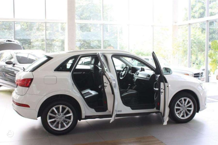 White Audi Q3 2015 in Vilnius, with an engine capacity of 1.40 L and mileage of 189 thousand km for 12500 €, photo 6 on AUTOMOTO.COM.LV
