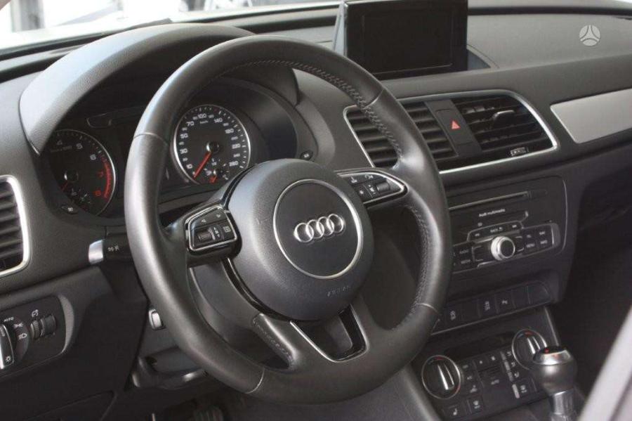 White Audi Q3 2015 in Vilnius, with an engine capacity of 1.40 L and mileage of 189 thousand km for 12500 €, photo 8 on AUTOMOTO.COM.LV