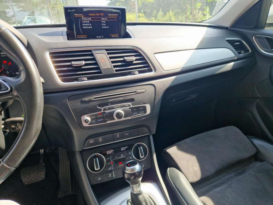 White Audi Q3 2015 in Vilnius, with an engine capacity of 1.40 L and mileage of 189 thousand km for 12500 €, photo 11 on AUTOMOTO.COM.LV
