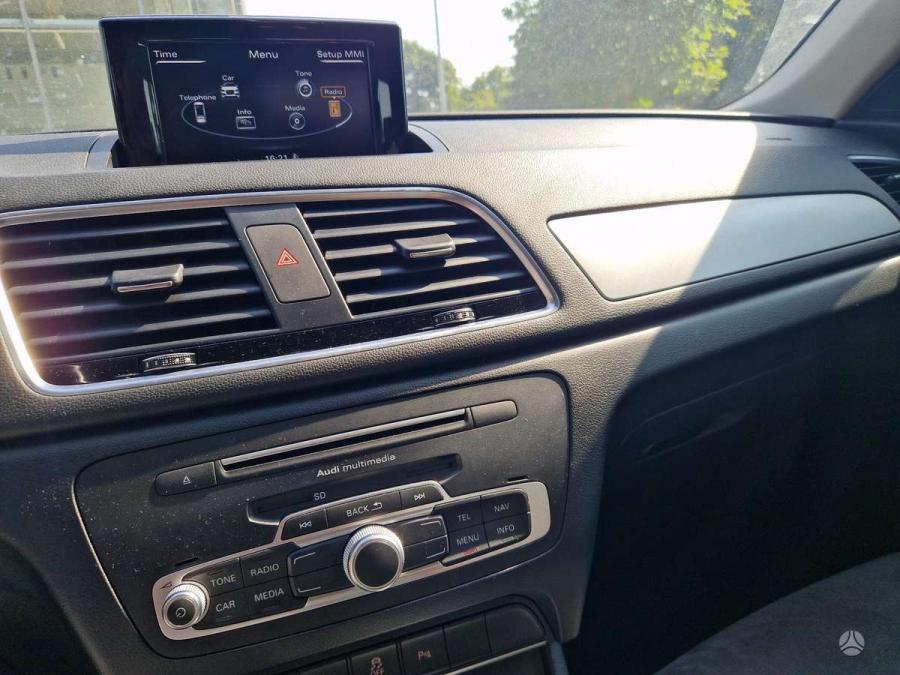 White Audi Q3 2015 in Vilnius, with an engine capacity of 1.40 L and mileage of 189 thousand km for 12500 €, photo 12 on AUTOMOTO.COM.LV